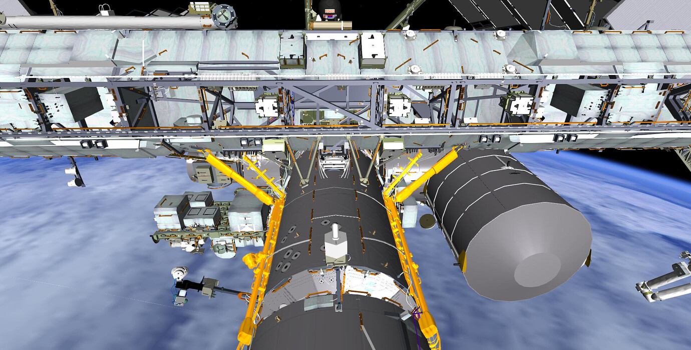 Module-to-Truss Structure (MTS) la struttura che tiene i moduli della ...