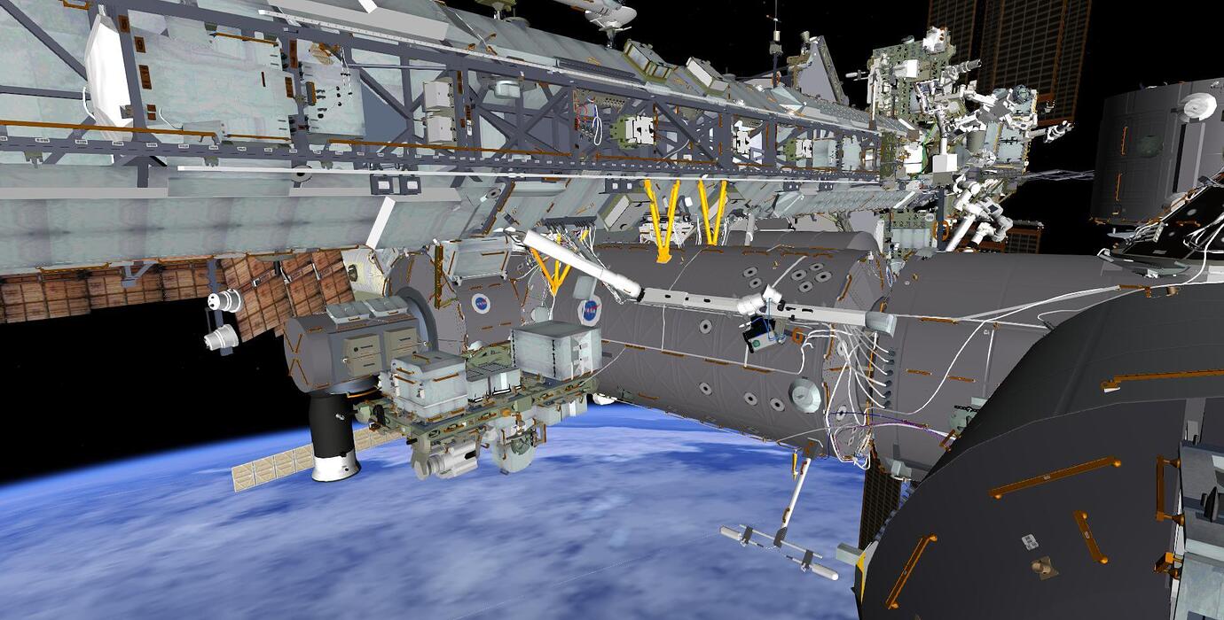 Module-to-Truss Structure (MTS) la struttura che tiene i moduli della ...