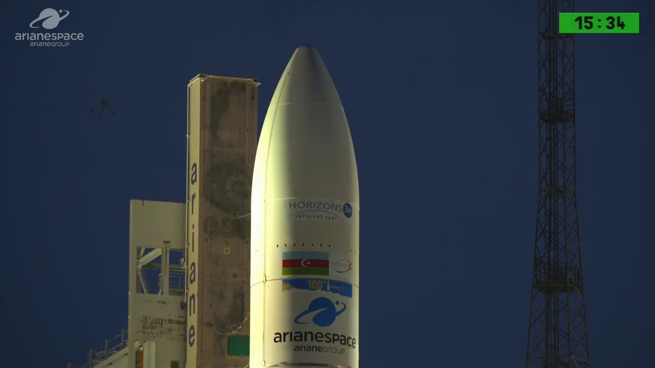 Ariane 5 (VA243) - Horizons 3e / Azerspace-2 + Intelsat 38 - ESA ...